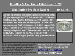 1.40ctw Art Deco Diamond Scroll Ring