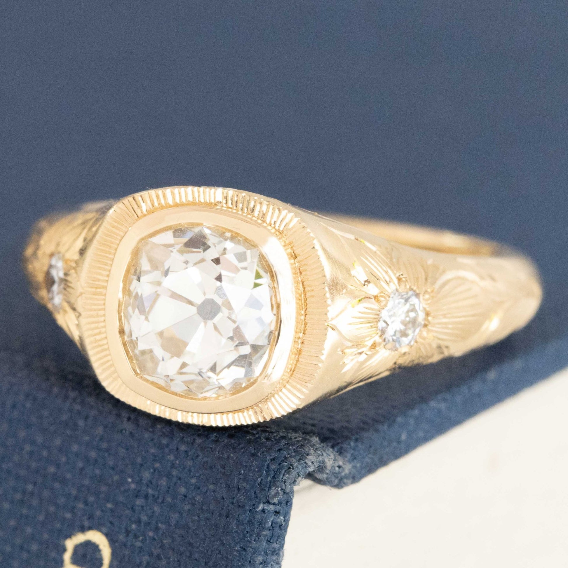 1.62ct Old Mine Cut Diamond Solitaire JbyG x ARTIFEX FINE
