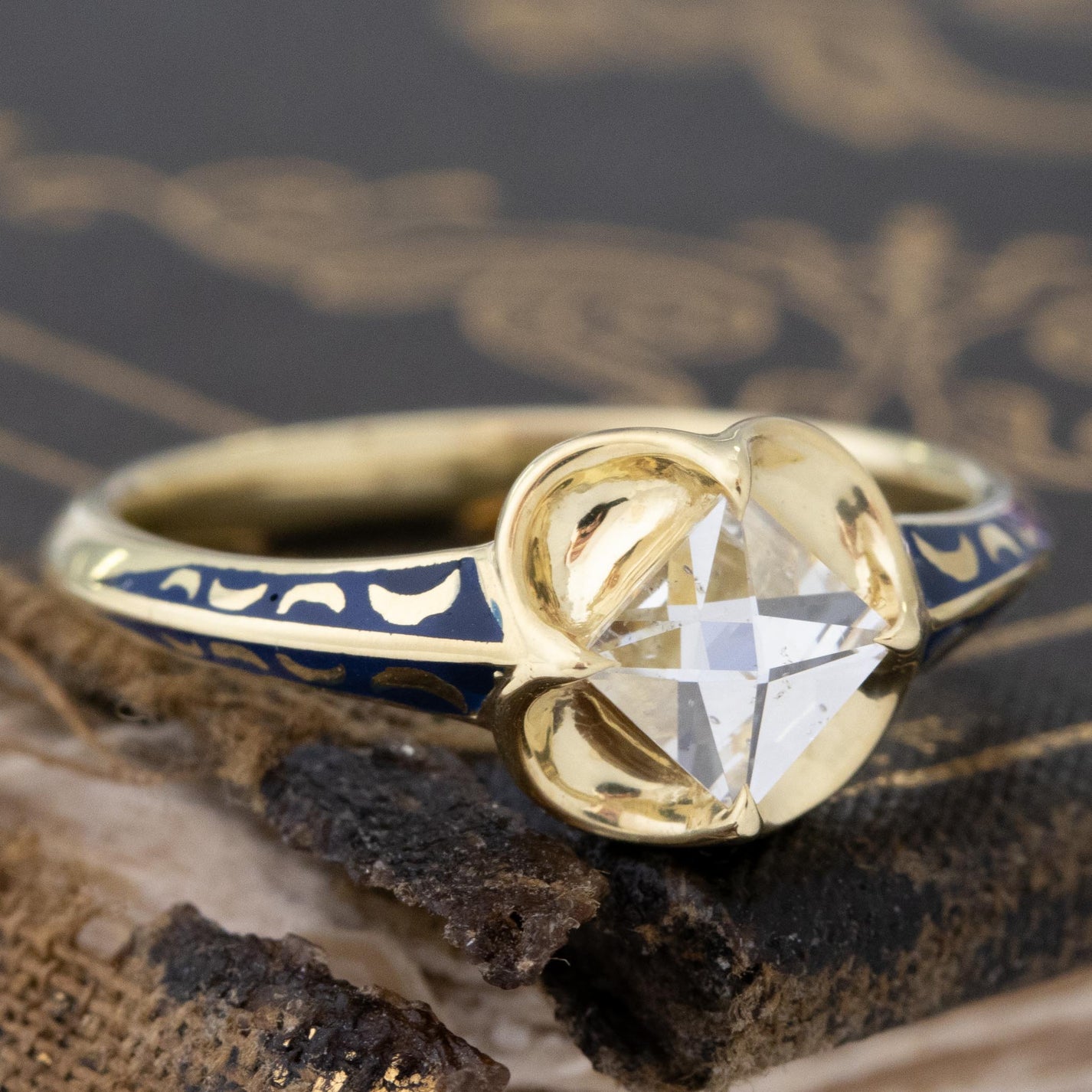 .47ct Point Cut Diamond Ring, GIA I SI