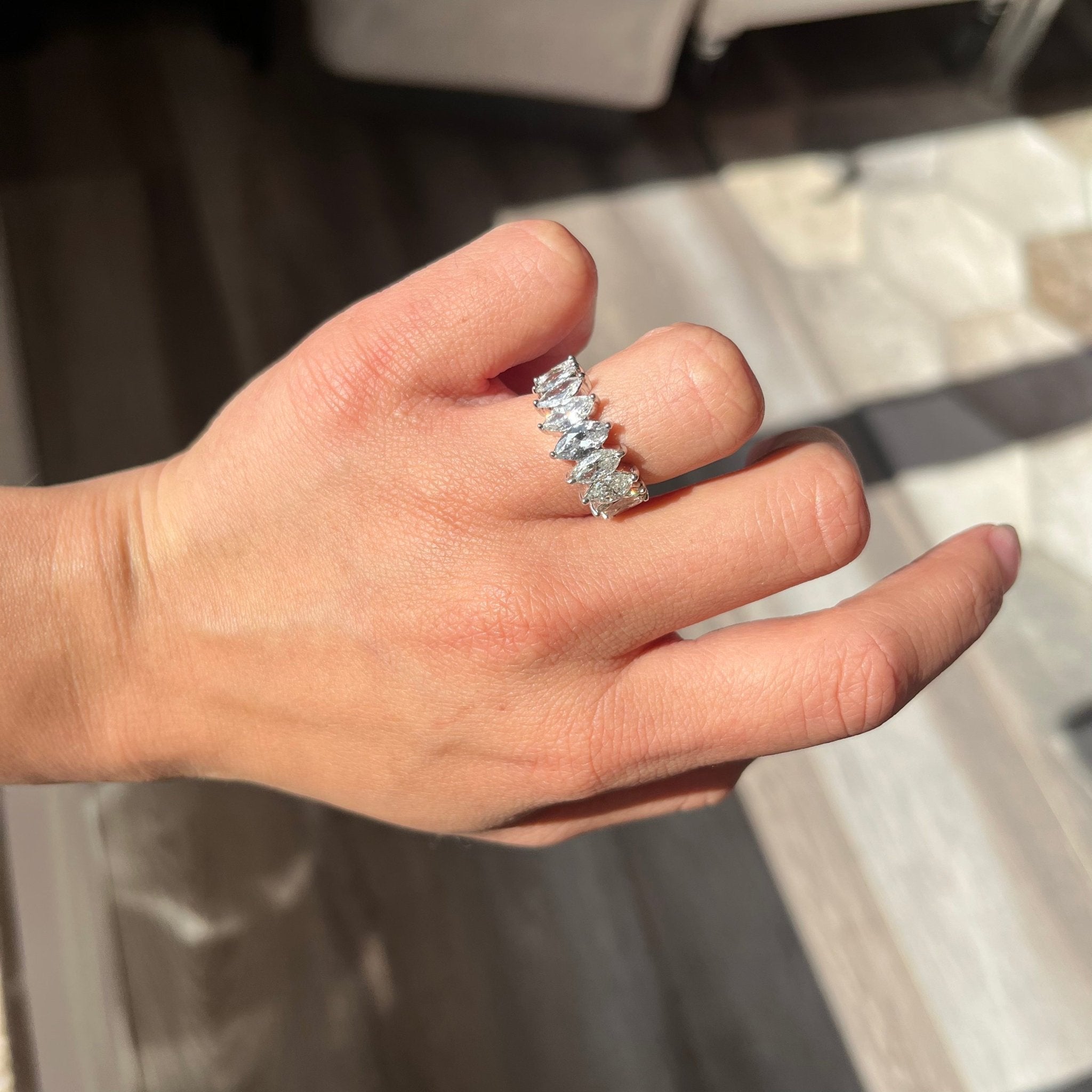 Marquise cut eternity band store