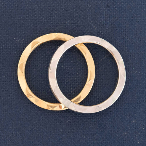 Two Tone Wavy Stacker Bands, by Benchmark
