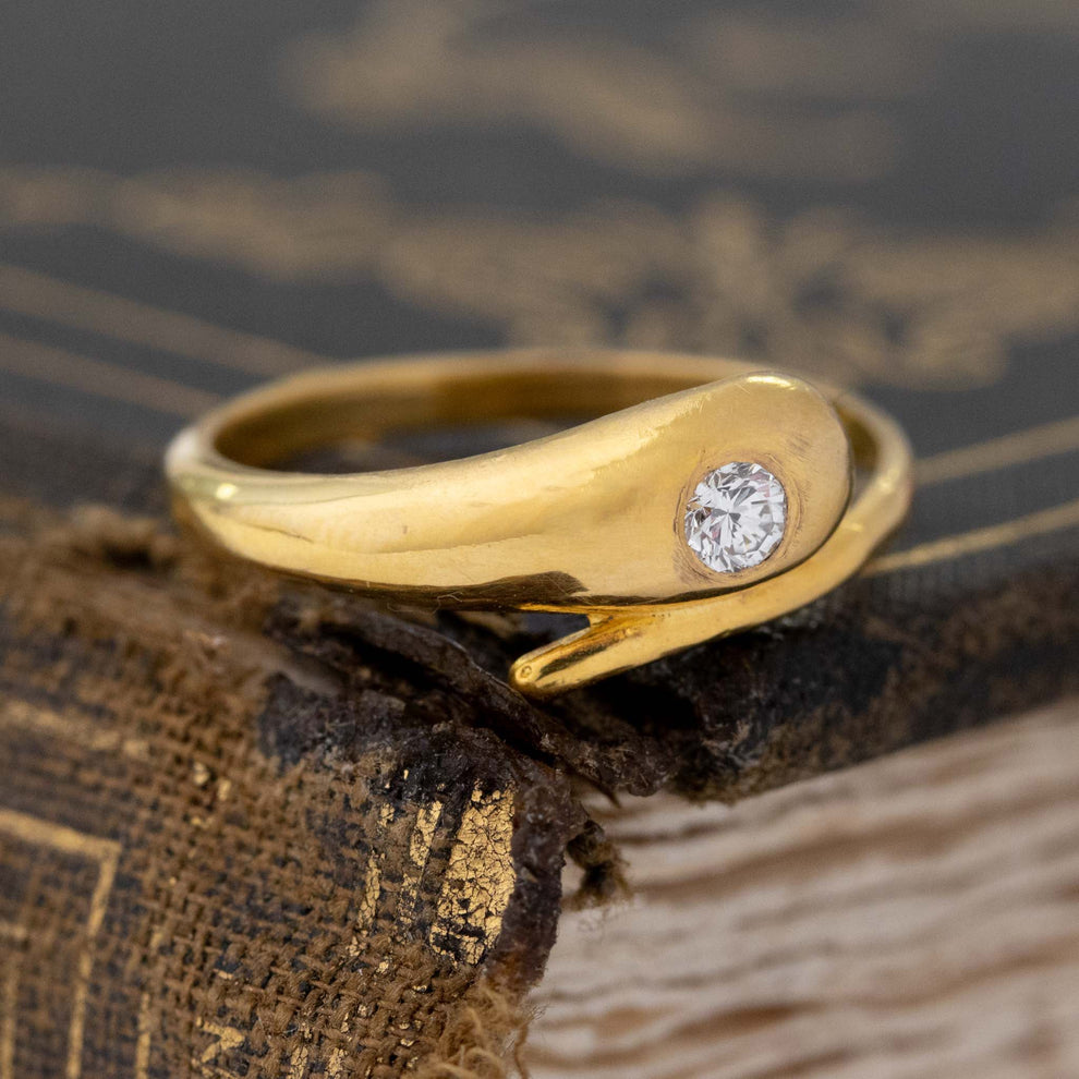 Vintage Diamond Serpent Band