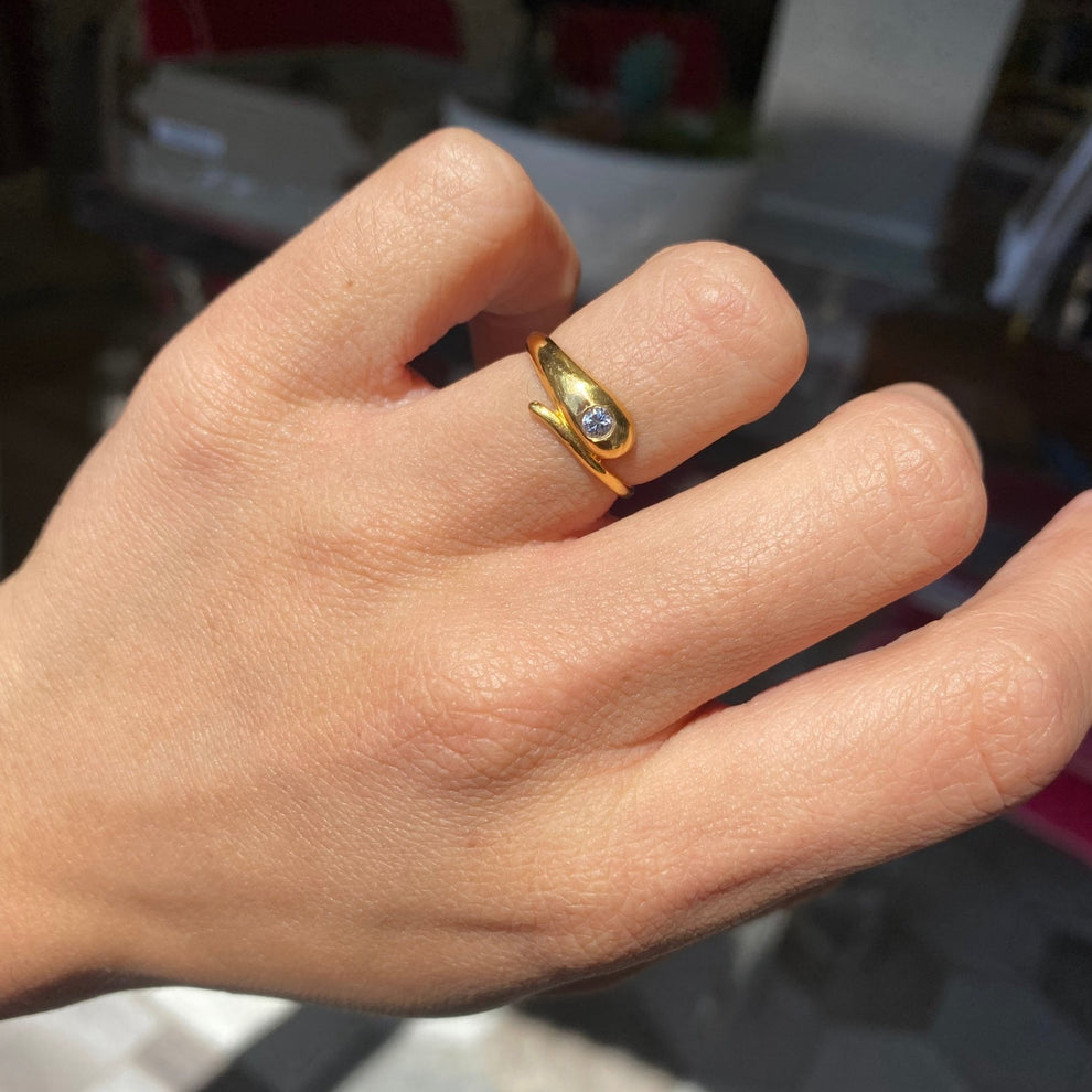 Vintage Diamond Serpent Band